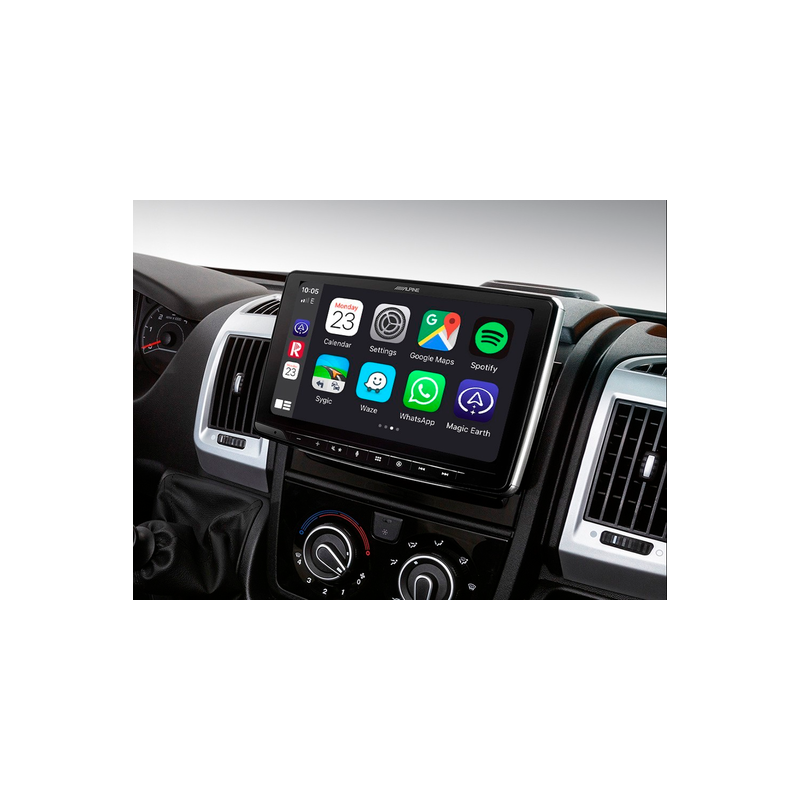 9-inch Alpine Ducato 7 navigation package including installation kit ...
